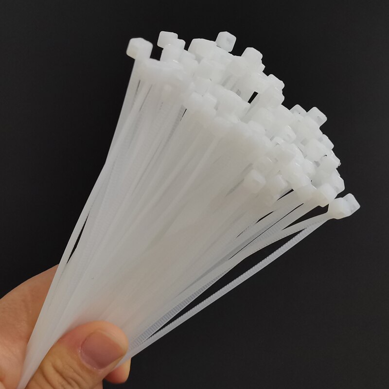 100pcs nylon cable tie Self-locking plastic tie Wh... – Grandado