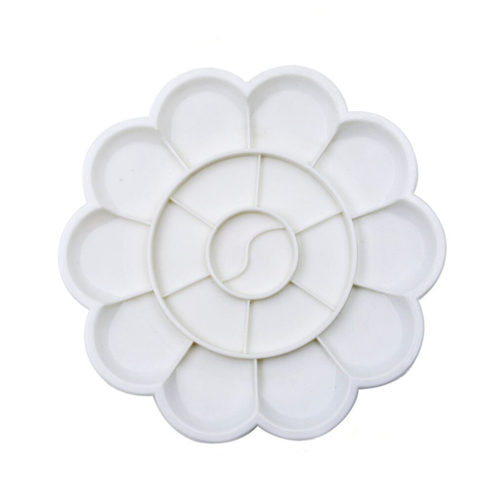 1 stk hvid plast 18 huller rund akvarel maling bak... – Grandado