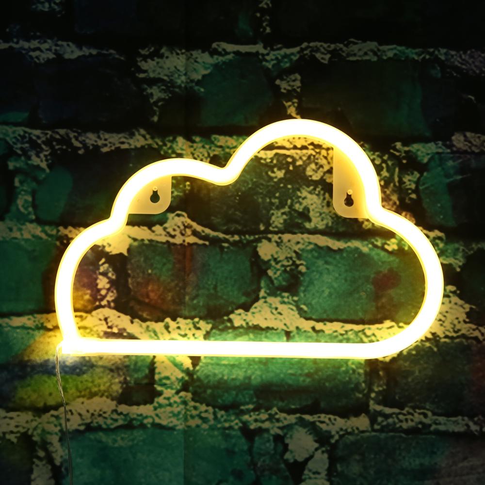 USB Charging Neon Moon Lamps Light Cloud LED Lamp ... – Grandado