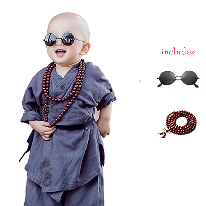 Buddhist Priests Bonze Monk Costume For Children K... – Grandado