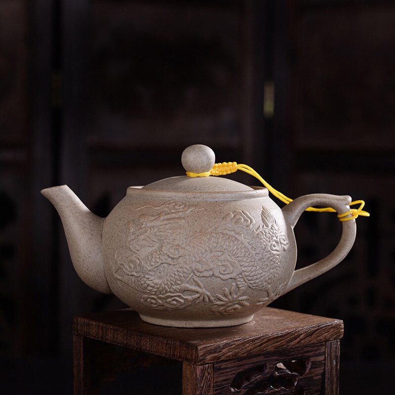 Vintage stoneware teapot Imitation stone tea set H... – Vicedeal