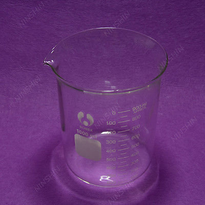 1000mL (1L) Laboratory Glass Beaker,wide Mouth, Py... – Grandado