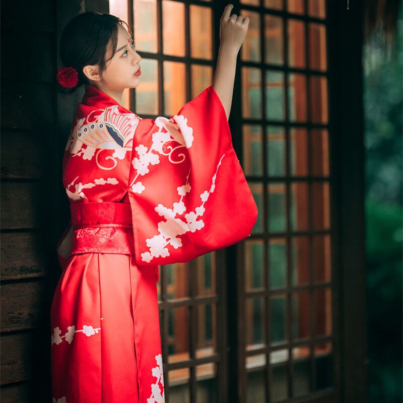 Women Traditional Japanese Yukata Kimono With Obi ... – Grandado