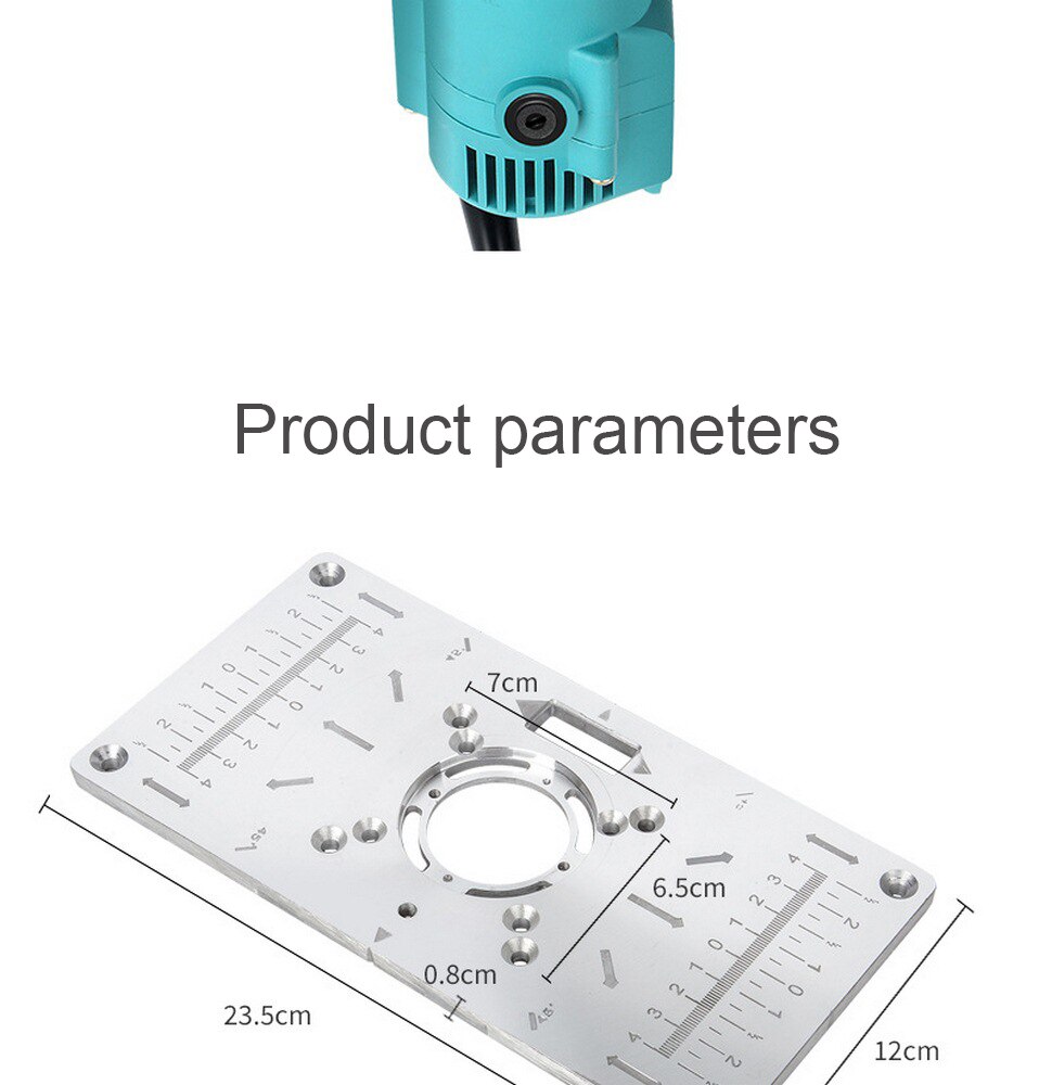 Electric Trimme Router Table Insert Plate Woodwork... – Grandado