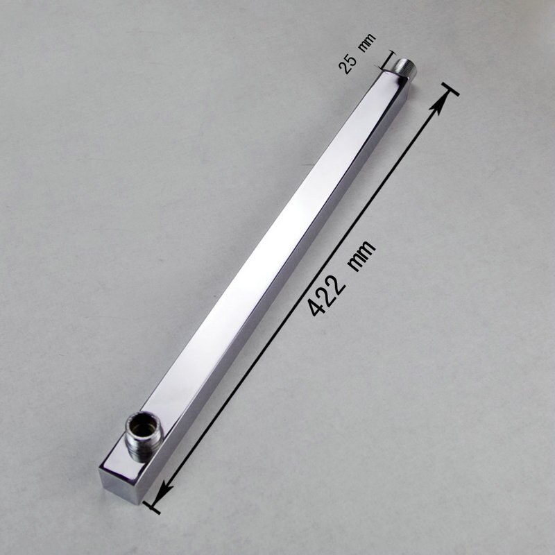 JIENI Wall Mounted Solid Brass Shower Arm Bathroom... – Grandado