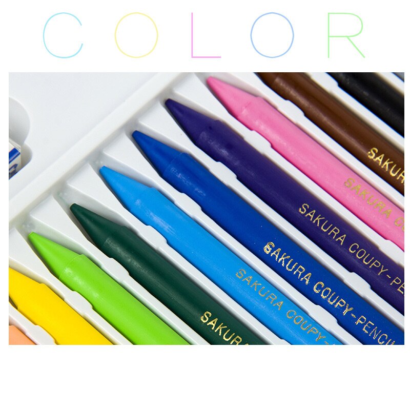 Sakura Cherry Blossoms Plastic Crayon FY 24 Childr... – Grandado