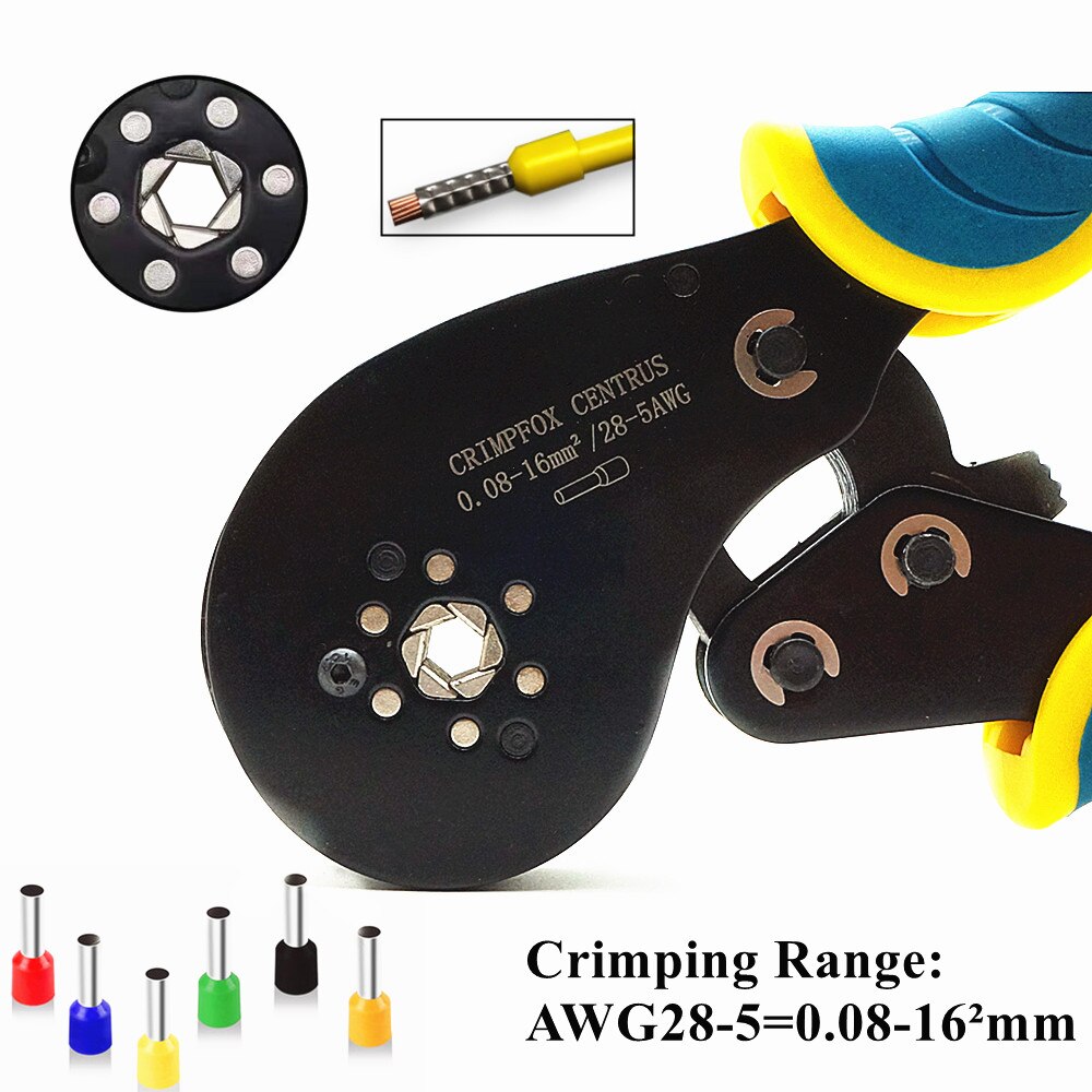 Ratchet Plier for Tubular Terminal 16-6 Brand AWG2... – Grandado