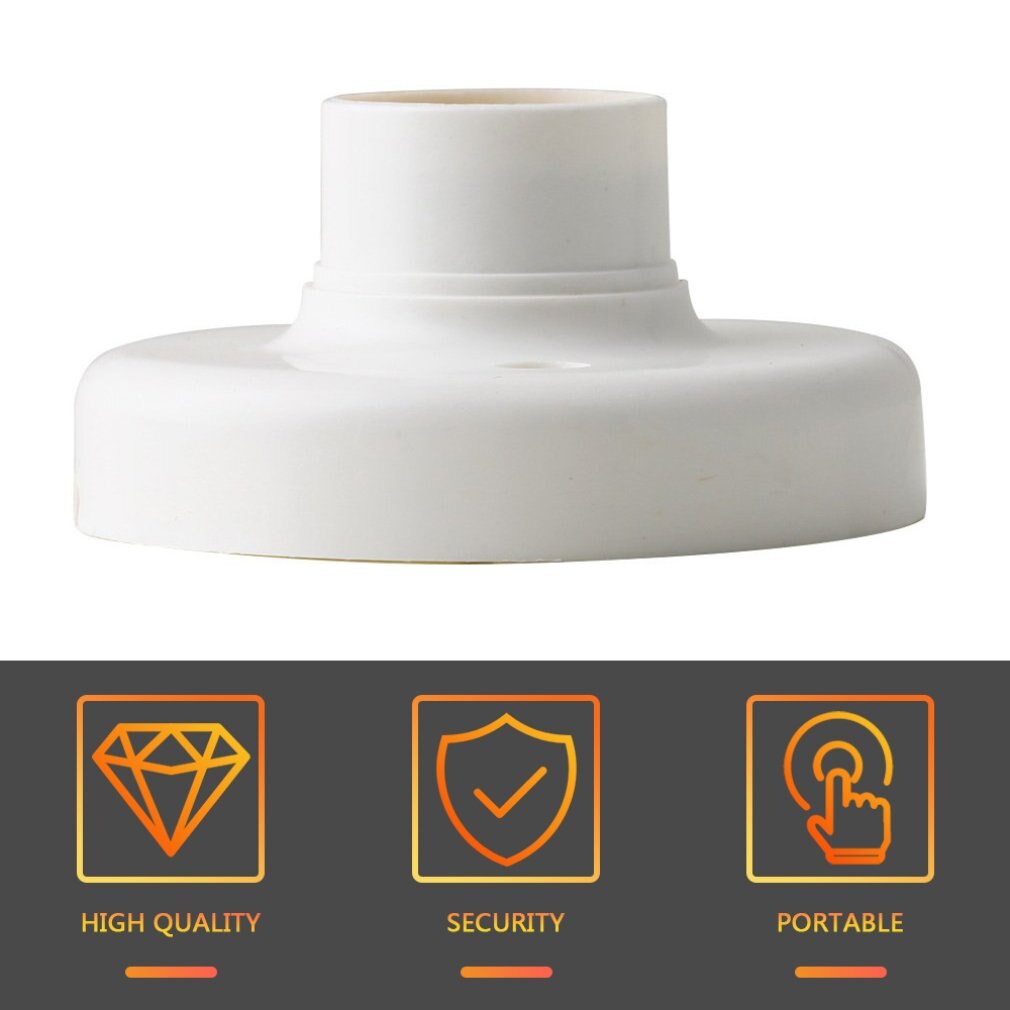 1Pc E27 holder Round Plastic Base Screw Light Bulb... – Grandado