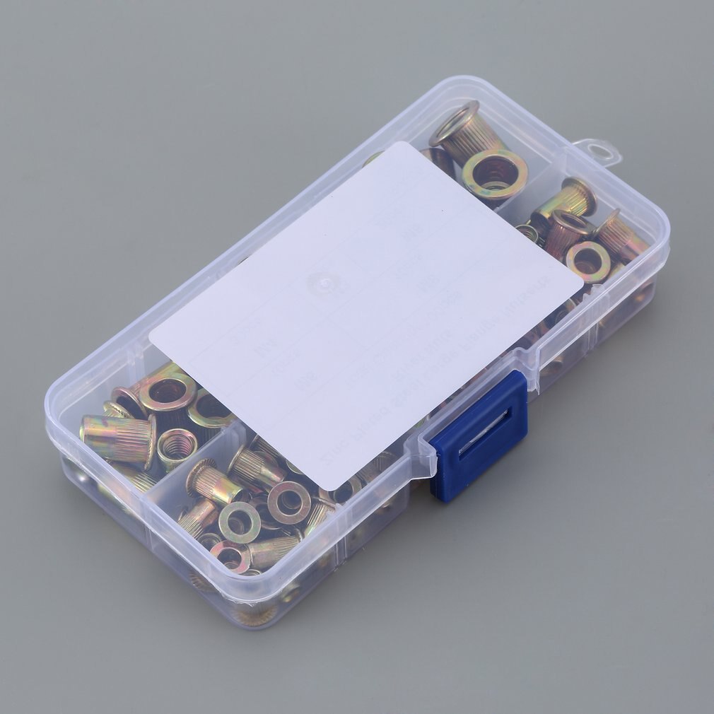 100pcs Zinc Plated Steel Large Flange Nutserts Riv... – Grandado
