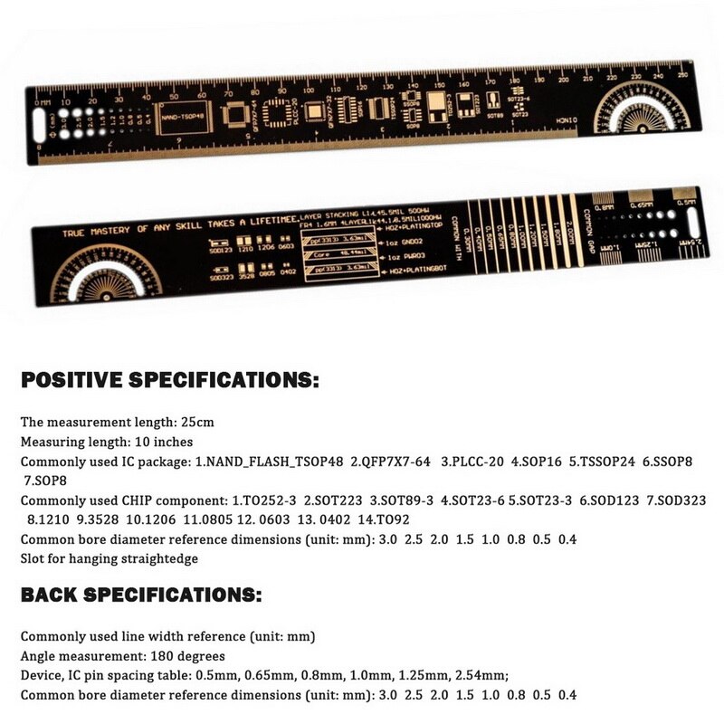 PCB Engineering Ruler PCB Packaging Unit Engineeri... – Grandado