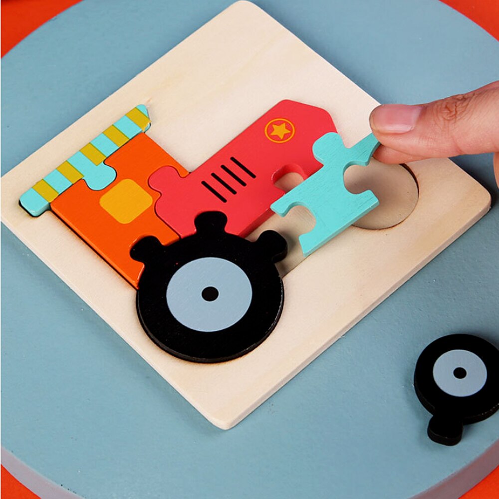 3D Houten Puzzel Speelgoed Dier Verkeer Hout Puzze... – Vicedeal