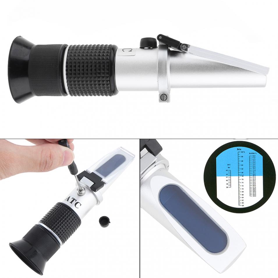 Hand Held Brix Honey Refractometer Measure Brix Ba... – Grandado