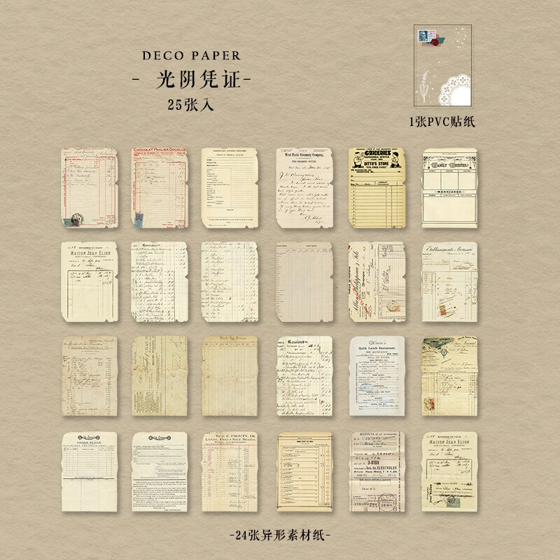 Vintage English Notes Material Background Paper Ju... – Vicedeal