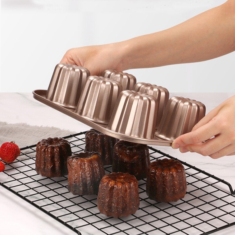 12 Cup Non Stick Cannele Mould Cake Pans Cupcake O... – Grandado
