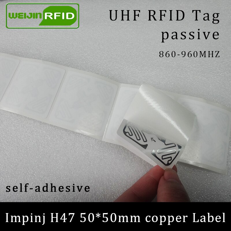 UHF RFID tag sticker Impinj H47 printable copper l... – Grandado