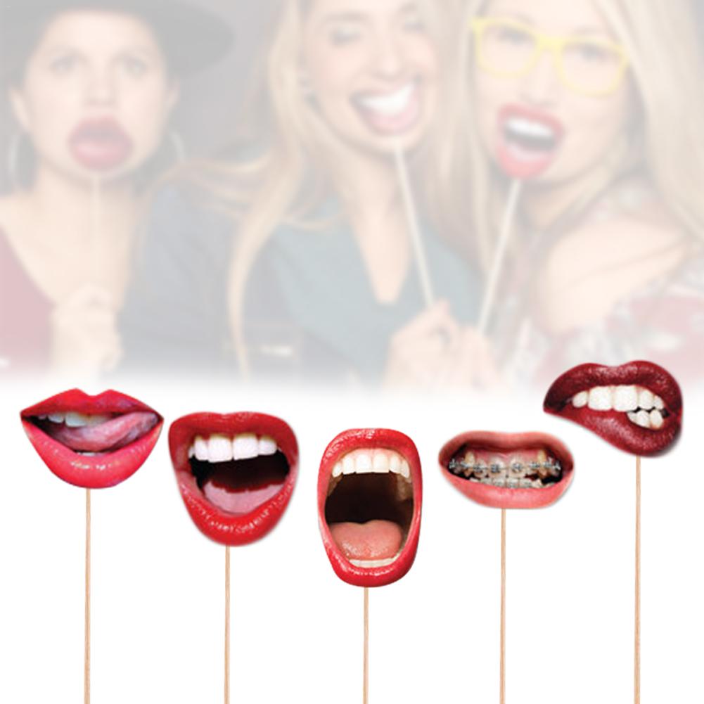 20 Pack Funny Lips Props Mouth Wedding Decoration ... – Grandado