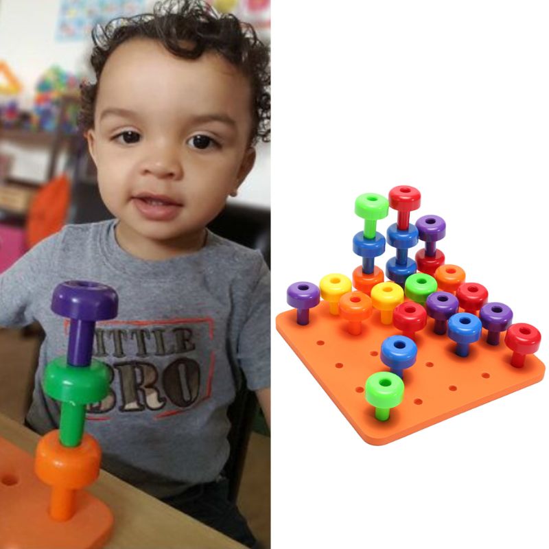 30pcs Peg Board Set Children Classification Toys F... – Grandado