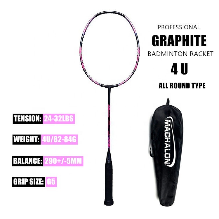 High Grade 4U Offensive Graphite Badminton Racket ... – Grandado