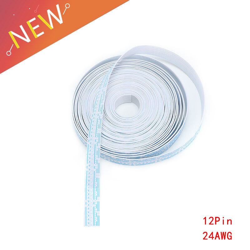 10/5/1 Meter 24AWG 12P Blue white Flexible Flat Ca... – Vicedeal