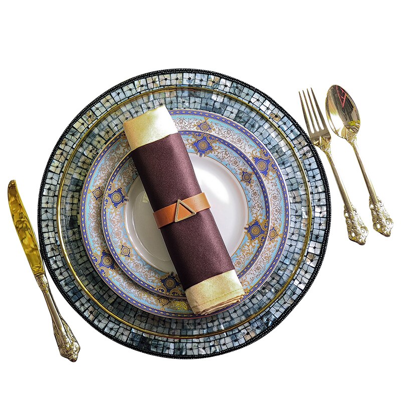 EECAMAIL Modern American Style Set Luxury Tablewar... – Grandado