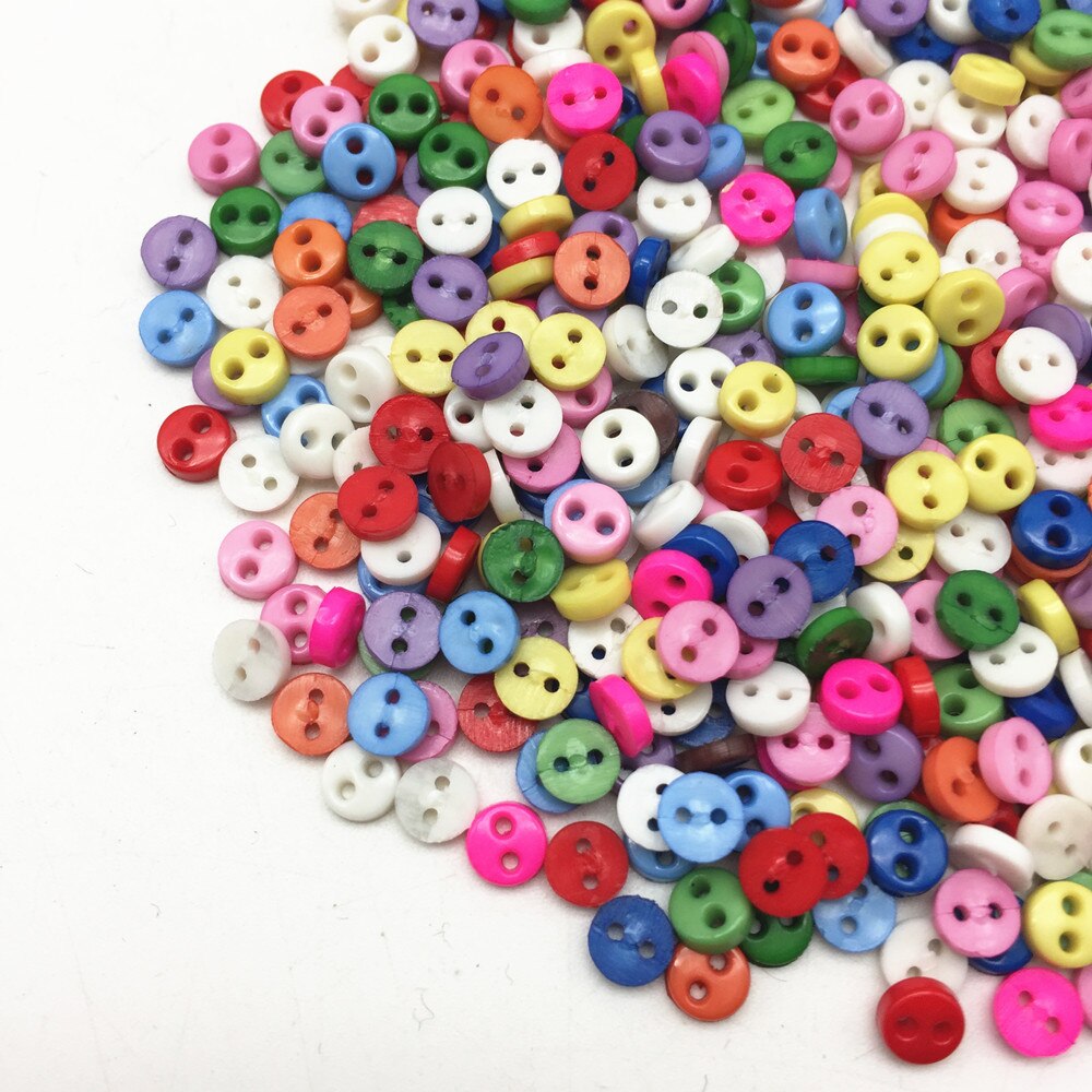 1000pcs Bright Mixed Plastic 4mm Tiny Sewing Butto... – Grandado