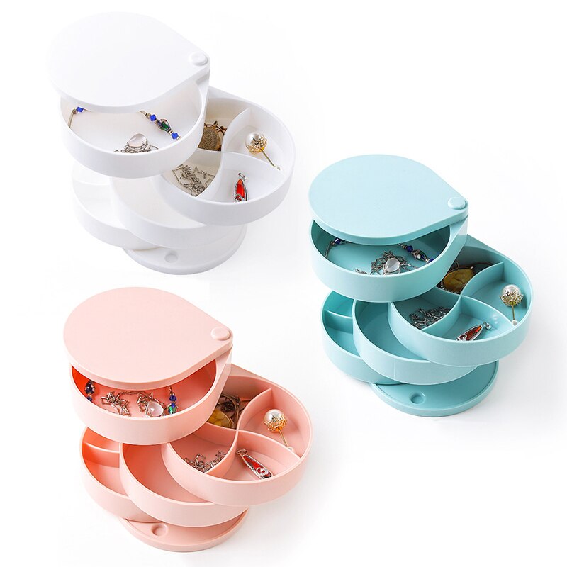 Multilayer Advanced Rotating Plastic Jewelry Box O... – Vicedeal