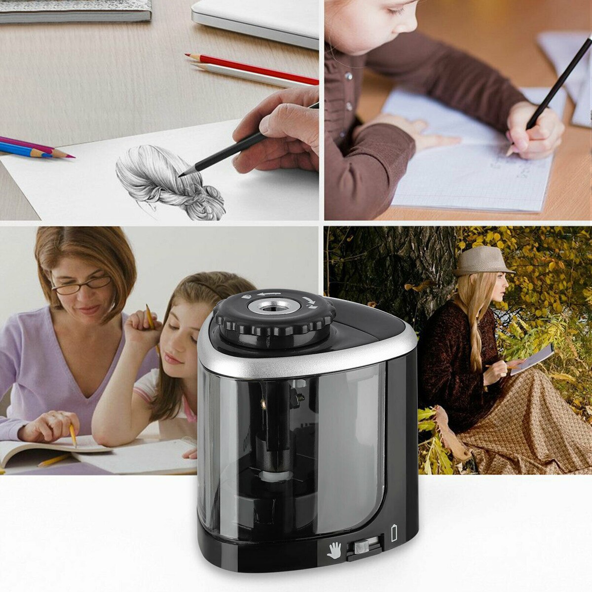 1PCS Electric Auto Pencil Sharpener Safe Student H... – Grandado