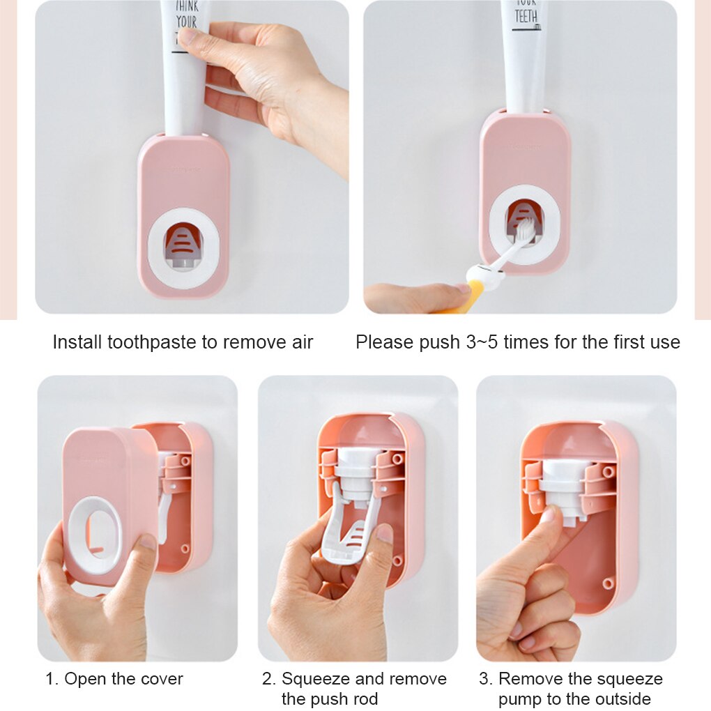 Toothpaste Dispenser Wall Mount for Bathroom Autom... – Vicedeal