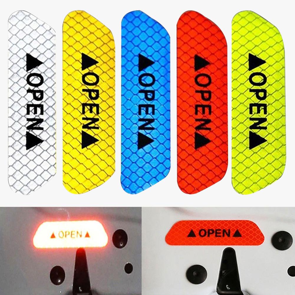 4Pcs OPEN Car Vehicle Door Reflective Safety Mark ... – Vicedeal