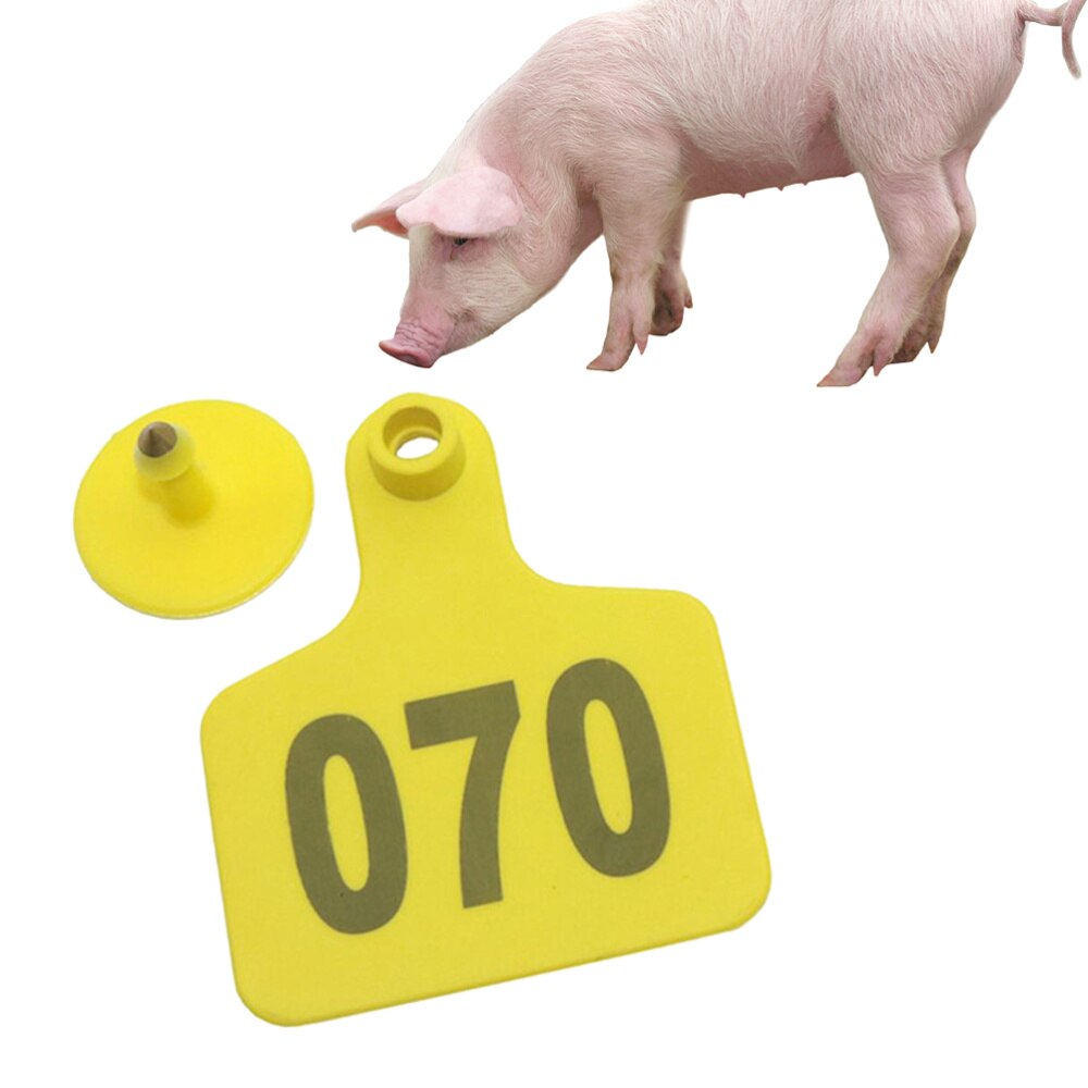 100 Pcs Farm Aniamls Cow Ear Tag Signs Farm Animal... – Grandado