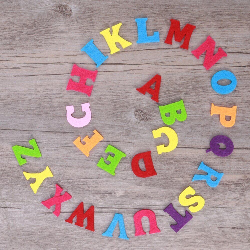 50Pcs Vilt Alfabet Letters Niet-geweven Stof Abc V... – Grandado