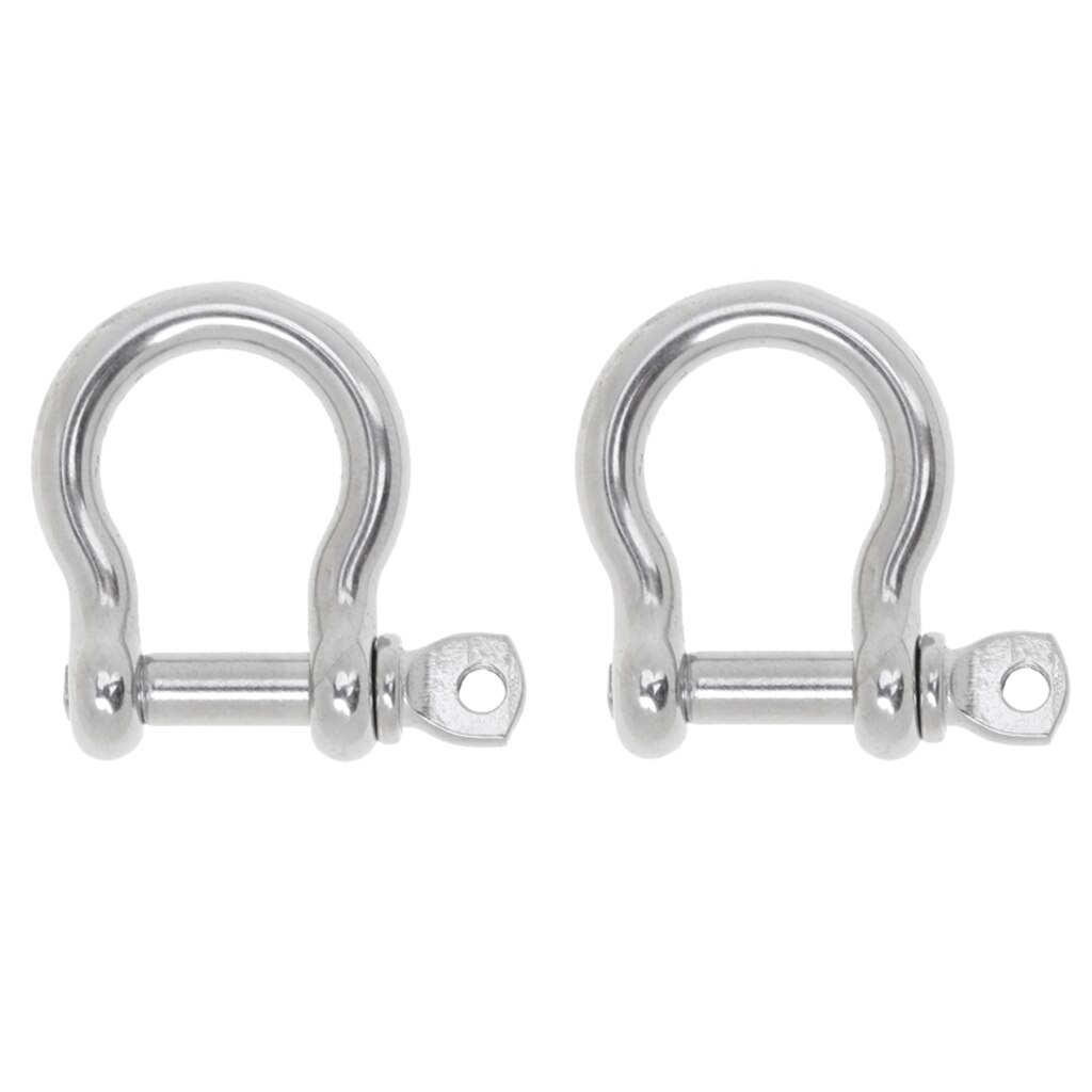 2 Pieces Boat Stainless Steel Shackle Bow Shackle,... – Grandado