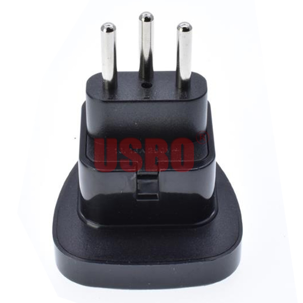 Black white 10A 250V 3 pin Switzerland travel adap... – Grandado