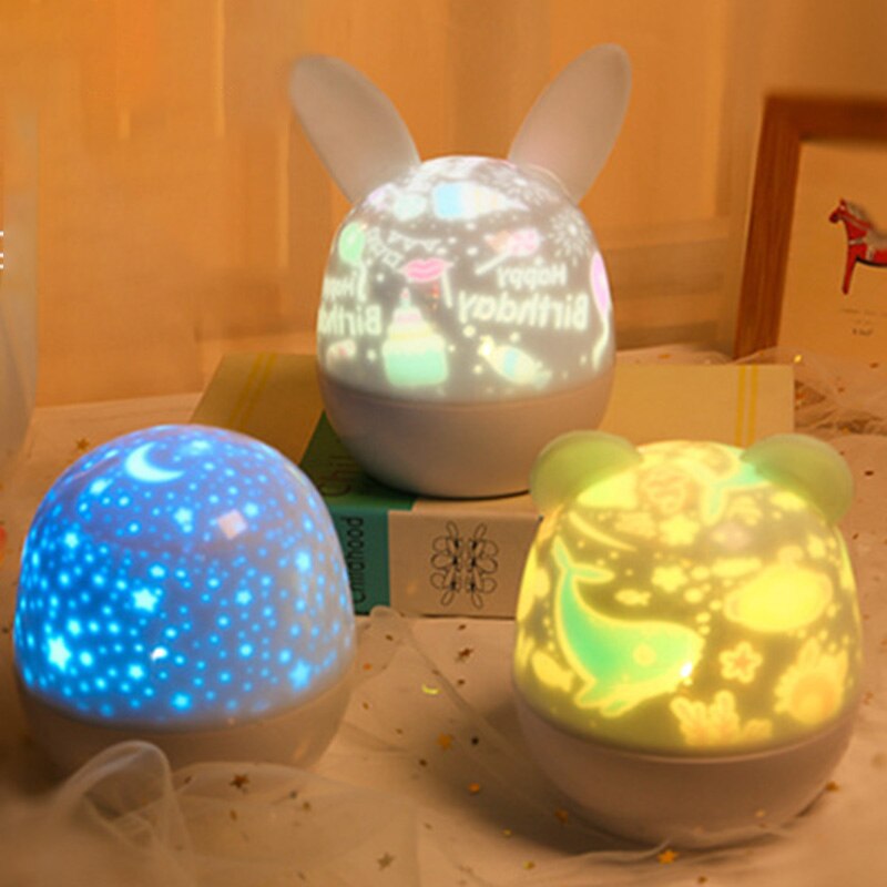 360 Rotation Starry Sky Projector Night Light With... – Grandado