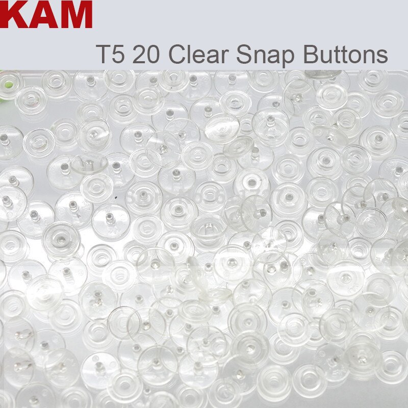 {T5 T3 Clear Snap Buttons} 125 sets KAM Brand T5 T... – Grandado