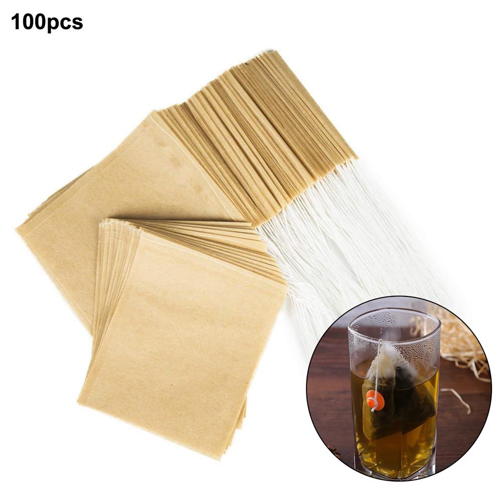 100PCS Disposable Tea Filter Bags With Drawstring ... – Vicedeal