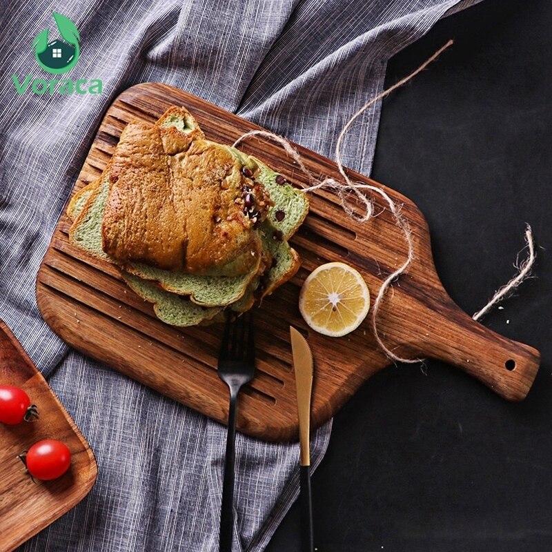 Irregular Retro Wooden Pizza Sushi Bread Tray Pall... – Grandado