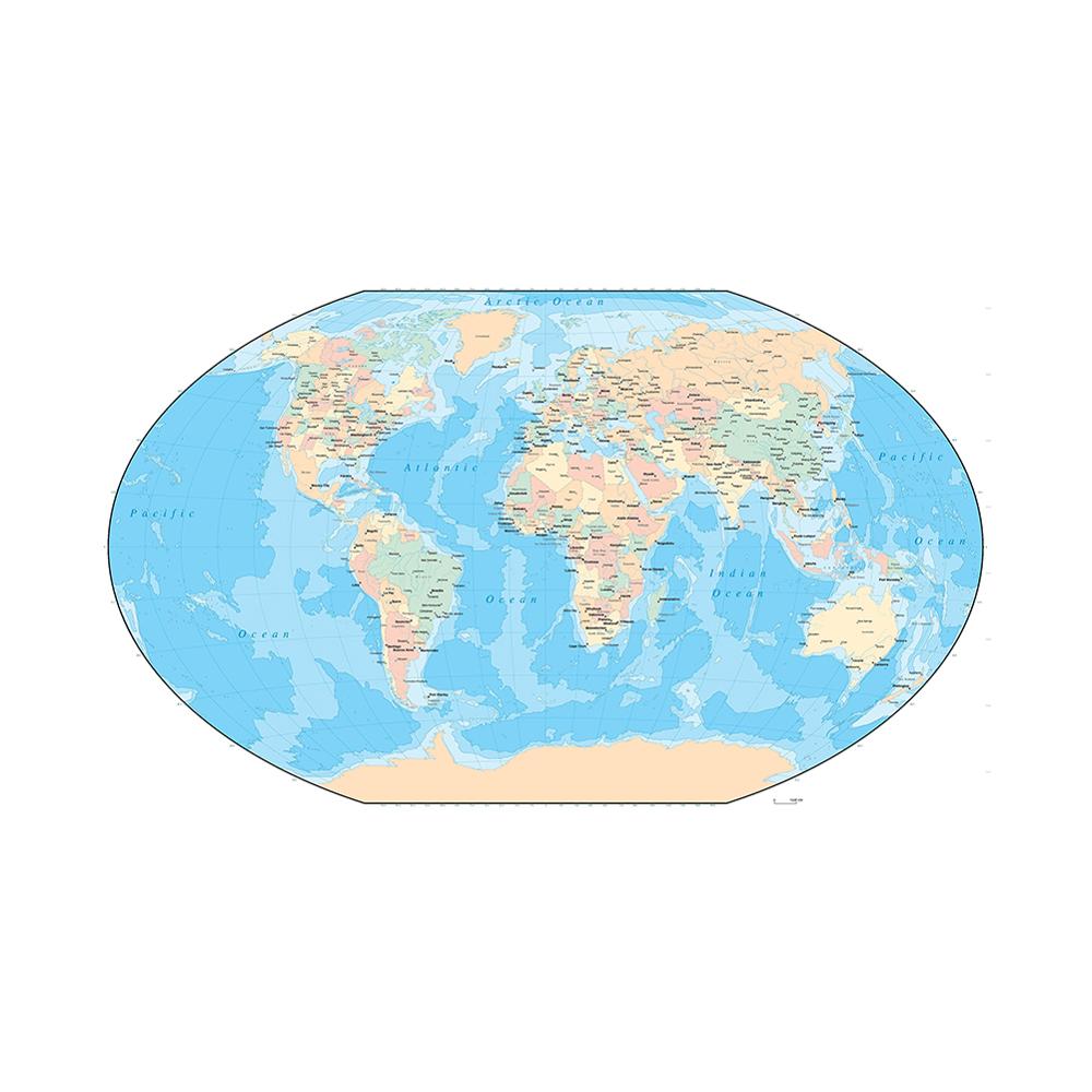 150x100cm World Map Non-woven Waterproof Map witho... – Grandado