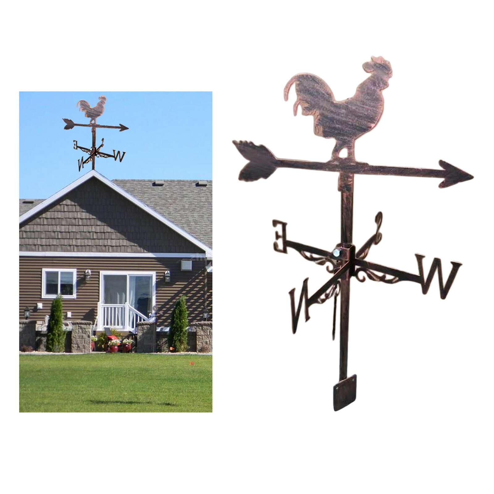 Stainless Iron Weathervane Weather Vane Outdoor De... – Vicedeal