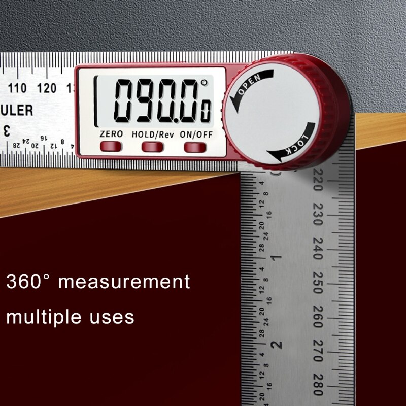 Digital Angle Ruler Meter 0-200mm 0-300mm 0-500mm ... – Vicedeal