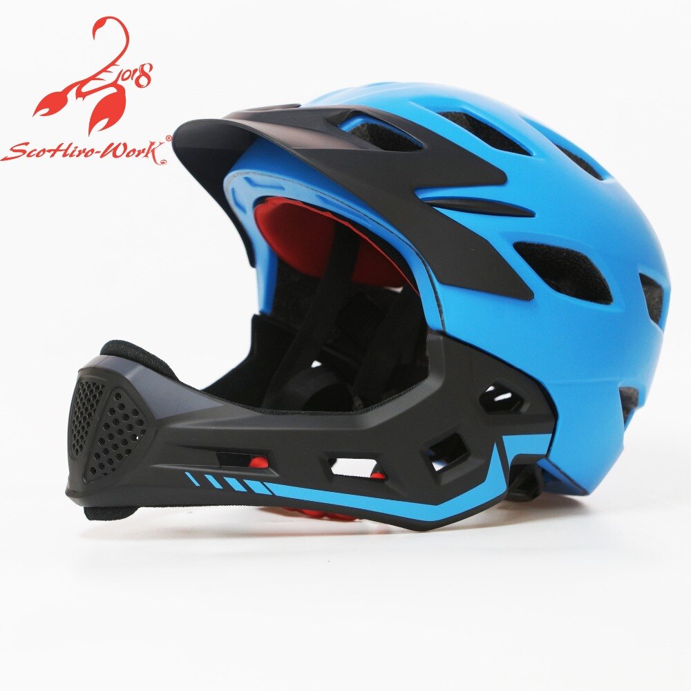 Pro protection kids bike helmet children full face... – Grandado