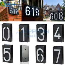LED Digital Solar Power Light Sign House Number Do... – Vicedeal