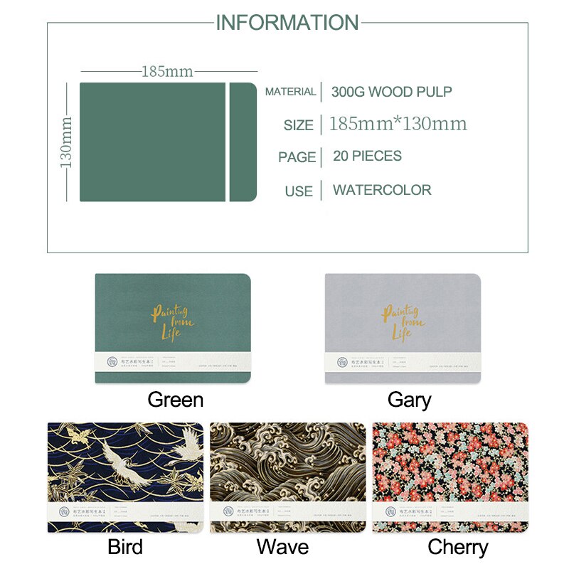 Watercolor Sketchbooks, 32K, 20 Sheets, Fine Textu... – Vicedeal