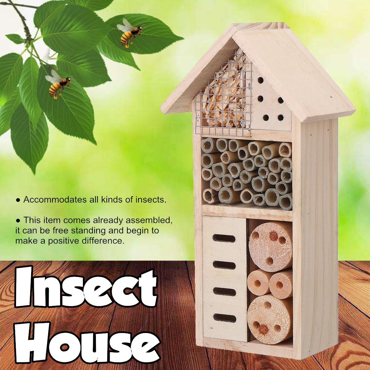 Beehouse Honey Tools Insect Bee House Wooden Insec... – Grandado