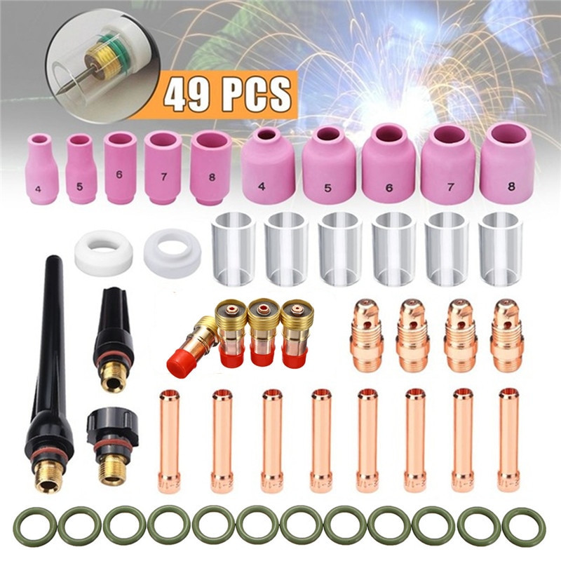 49PCS For WP-17/18/26 TIG #10 Pyrex Glass Cup Kit ... – Vicedeal