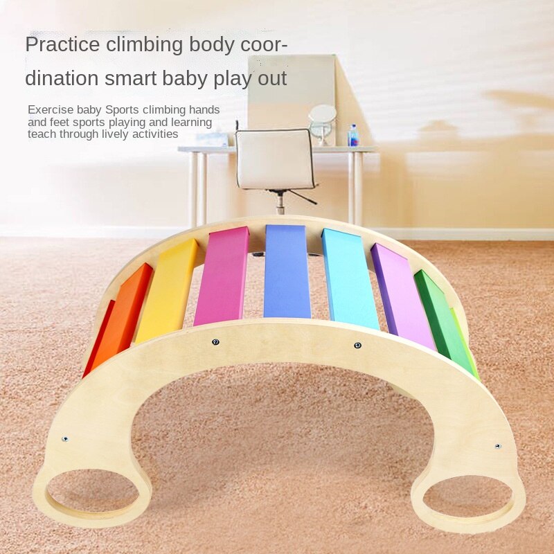 LazyChild Rainbow Rocking Chair Wooden Baby Chair ... – Grandado