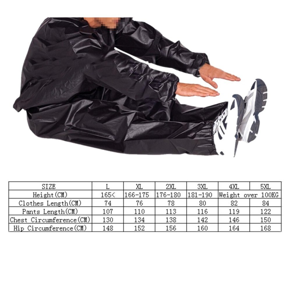 Waterproof Windproof PVC Sauna Suit Anti-Rip Train... – Grandado