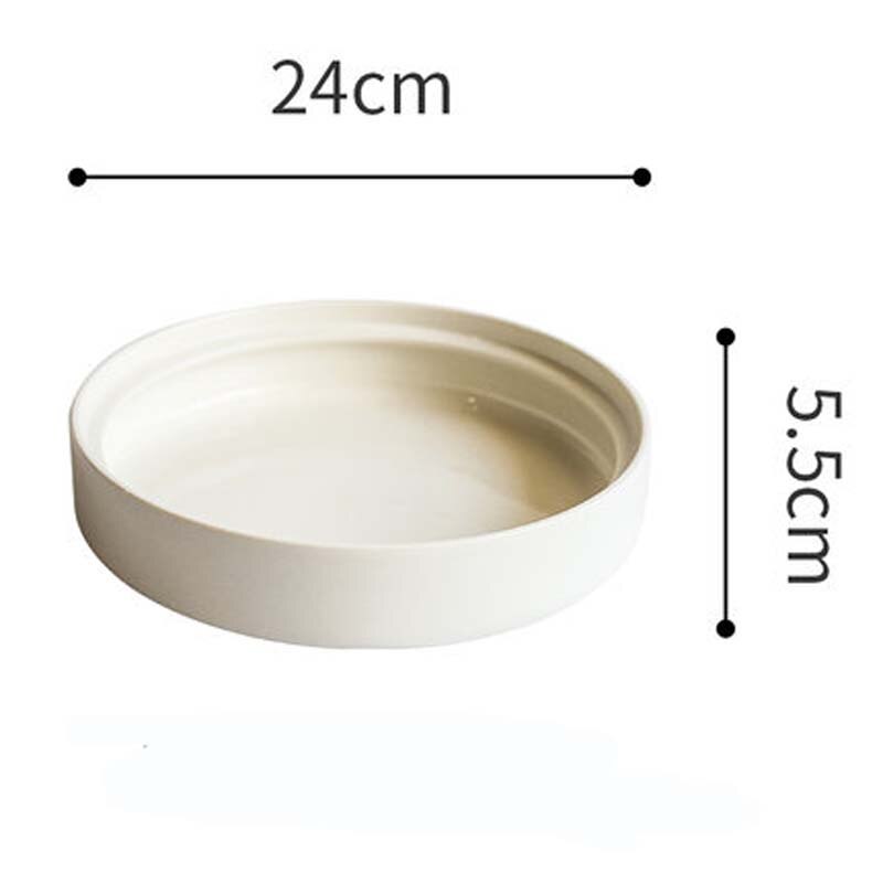 FANCITY Ceramic deep dish dish home large round so... – Grandado