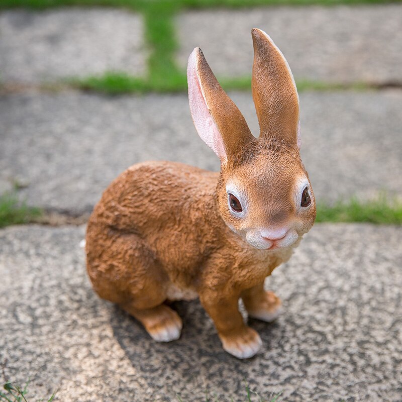 Resin Rabbits Simulated Garden Decoration Animals ... – Grandado