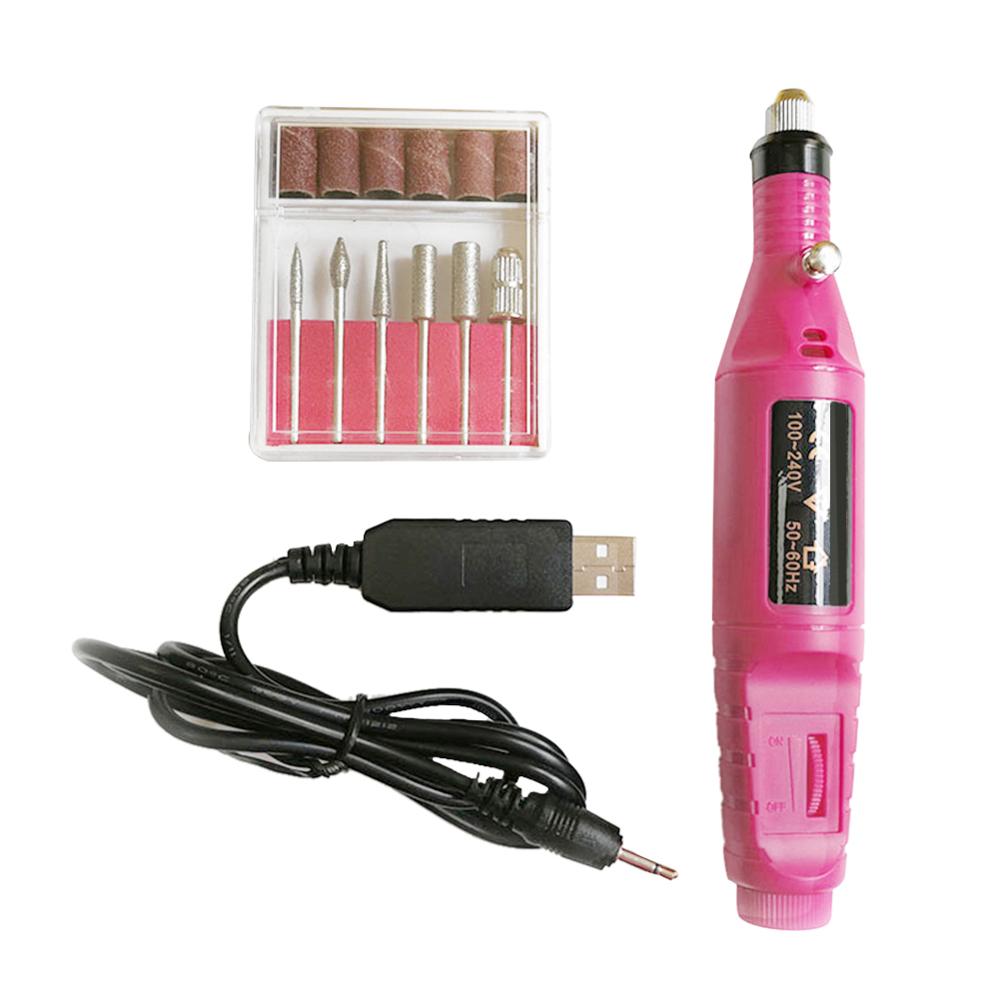 6 Hoofden Mini Manicure Slijpmachine Kit Verwijder... – Grandado